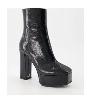 GIUSEPPE ZANOTTI Morgana Square Toe Ankle Boots