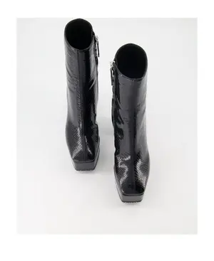 GIUSEPPE ZANOTTI Morgana Square Toe Ankle Boots