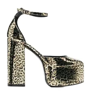 Paris Texas Leopard Print Platform Sandals