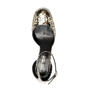Paris Texas Leopard Print Platform Sandals