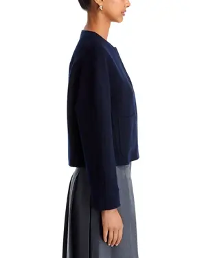 Lafayette 148 New York Wool & Cashmere Collarless Jacket