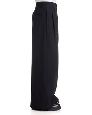 Simone Rocha Relaxed Wide Leg Pleated Pants