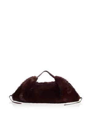 3.1 Phillip Lim Luna Medium Faux Fur Hobo Bag - Espresso