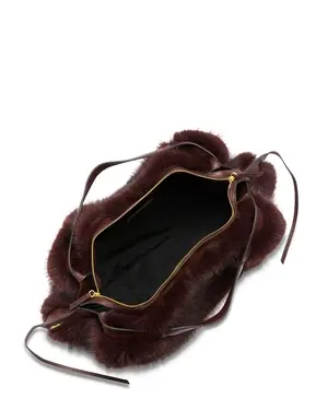 3.1 Phillip Lim Luna Medium Faux Fur Hobo Bag