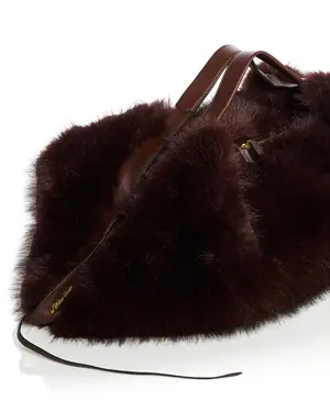 3.1 Phillip Lim Luna Medium Faux Fur Hobo Bag