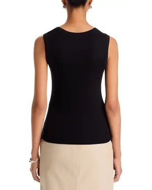 Majestic Filatures Soft Touch Ribbed Crewneck Tank Top
