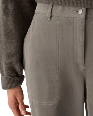 Eileen Fisher Cotton Stretch Corduroy Ankle Pants