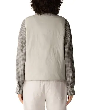 Eileen Fisher Nylon Round Neck Quilted Vest