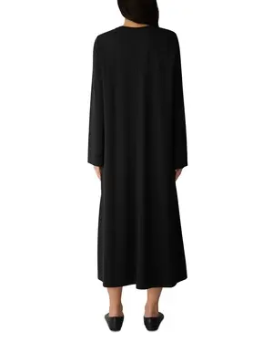 Eileen Fisher Extra Fine Ponte Crewneck Maxi Dress