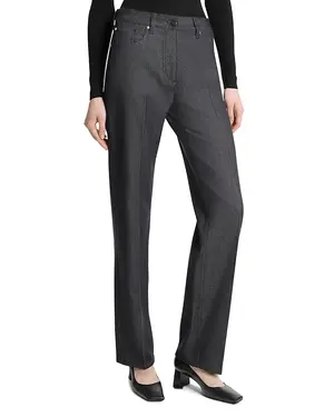 Michael Kors Stovepipe Straight Leg Jeans - Midnight