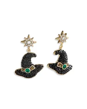 Baublebar Crystal Witch Hat Drop Earrings