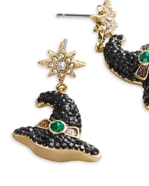 Baublebar Crystal Witch Hat Drop Earrings