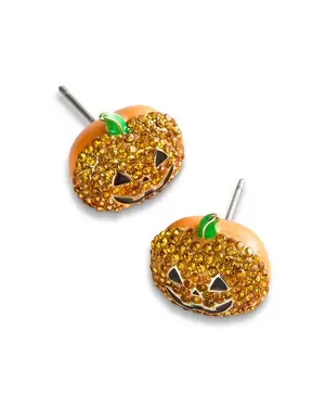 Baublebar Pave Jack O Lantern Stud Earrings
