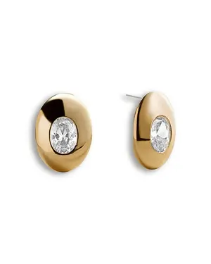 Baublebar Maude Cubic Zirconia Oval Stud Earrings - Clear