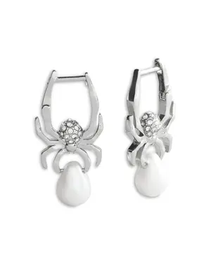 Baublebar Verbena Pave & Imitation Pearl Web Earrings, Set Of 3