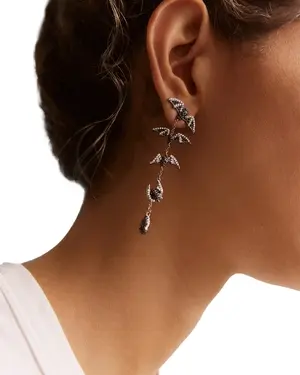 Baublebar Pave Bat Linear Drop Earrings