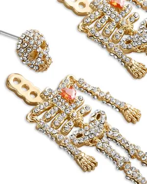 Baublebar Crystal Skeleton Drop Earrings