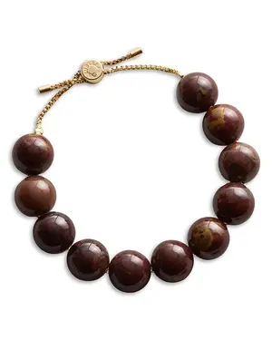 Baublebar Jane Beaded Statement Slider Bracelet Brown