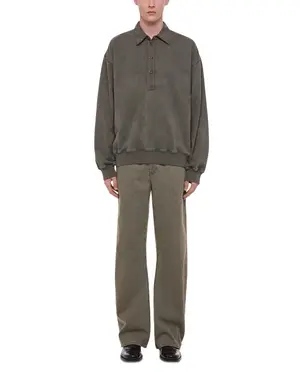Helmut Lang Garment Dyed Terry Polo In Compact French Terry