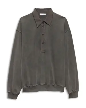 Helmut Lang Garment Dyed Terry Polo In Compact French Terry