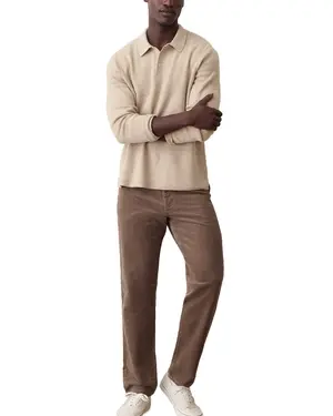 Marine Layer Rugby Relaxed Fit Cotton Polo Sweater