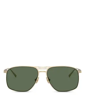 Brunello Cucinelli Rectangular Sunglasses, 56mm