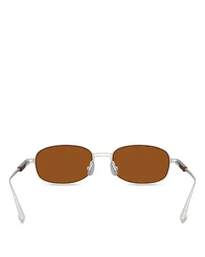 Brunello Cucinelli Oval Sunglasses, 51mm