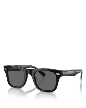 Brunello Cucinelli Mr. Brunello Pillow Sunglasses, 50mm - Black