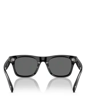 Brunello Cucinelli Mr. Brunello Pillow Sunglasses, 50mm - Black
