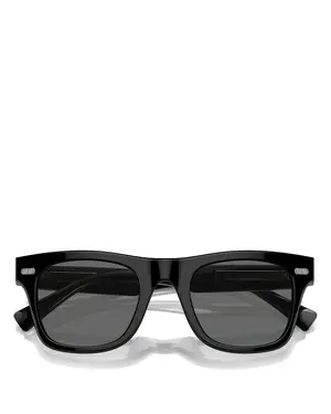 Brunello Cucinelli Mr. Brunello Pillow Sunglasses, 50mm - Black