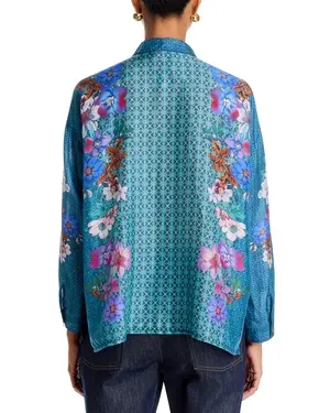 Johnny Was Luisa Silk Shirt