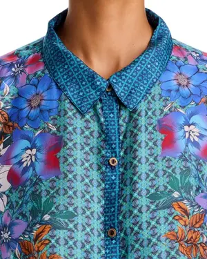 Johnny Was Luisa Silk Shirt