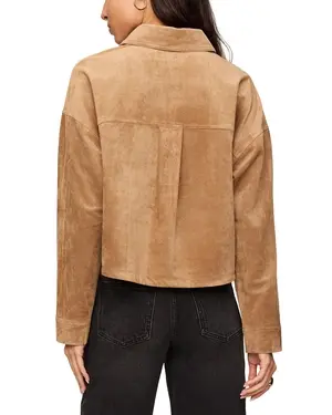 Z Supply All Day Cropped Faux Suede Jacket
