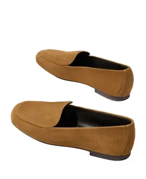 MARGAUX LONNBERG The James Loafer Flats - Cedar Suede