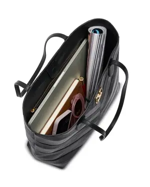 Valentino Garavani Vlogo Jean Medium Leather Shopping Tote