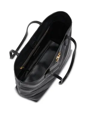 Valentino Garavani Vlogo Jean Medium Leather Shopping Tote