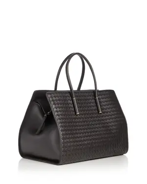 Bottega Veneta Barbara Intrecciato Leather Tote