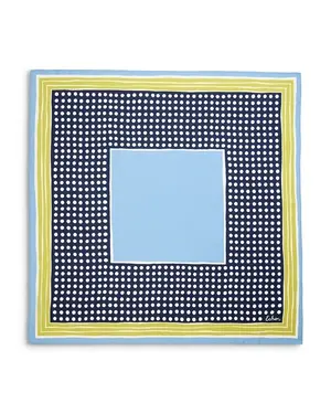 Echo Dotty Silk Bandana - Navy