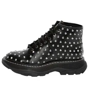 Alexander McQueen Ankle Boots 'black Studd - Black/silver