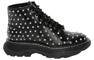 Alexander McQueen Ankle Boots 'black Studd