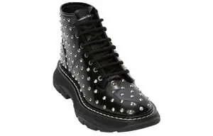 Alexander McQueen Ankle Boots 'black Studd