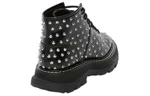 Alexander McQueen Ankle Boots 'black Studd