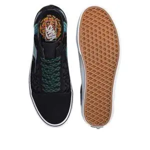 VANS Old Skool Dia De Los Muertos 'black Blue Green - Black/blue/green