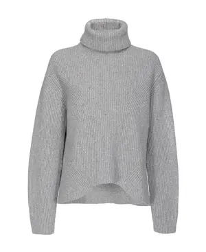 Pinko Ribbed Turtleneck Jumper - Gray