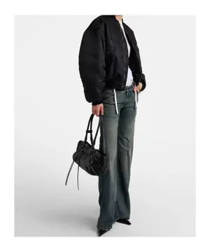 Balenciaga Standard Technical Satin Bomber Jacket
