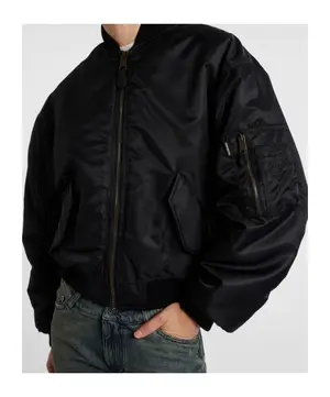Balenciaga Standard Technical Satin Bomber Jacket