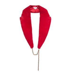 Gabriela Hearst Fur Elliott Coat Collar - Red
