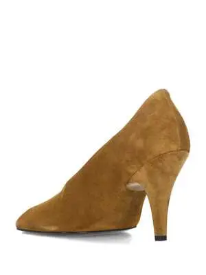 Phoebe Philo 90mm Suede Square-toe Pumps