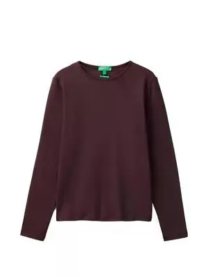 BENETTON Long Sleeve T-shirt - Brown