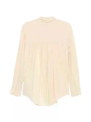 AMI Paris Ascot-tie Pleated Blouse